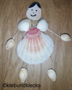 Muscheltiere - Basteln mit Strandgut - Klebundklecks